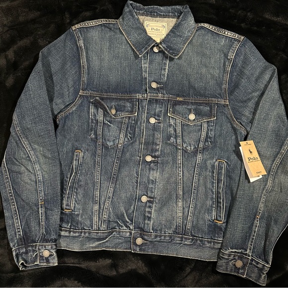 Polo by Ralph Lauren | Jackets & Coats | Faded Denim Trucker Jacket By Polo Ralph Lauren | Poshmark